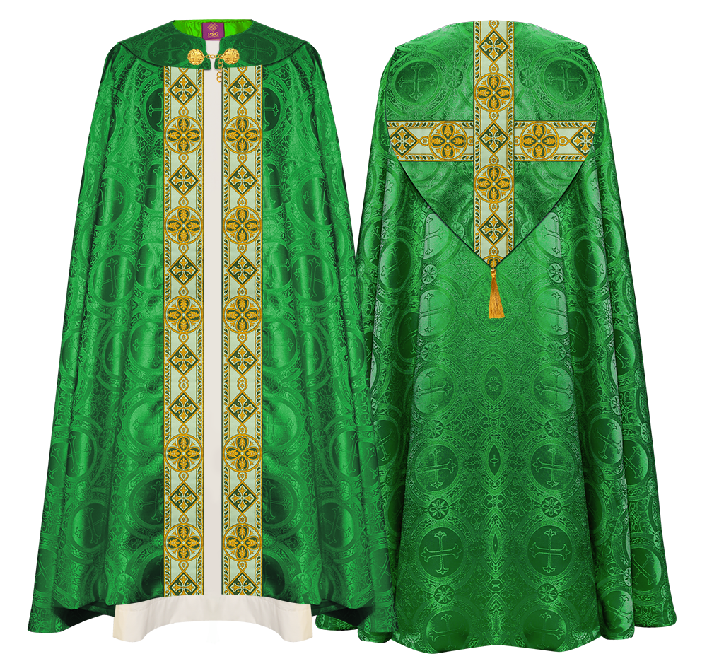 Gothic Cope with Ornate Lace – JOHA VESTMENTS