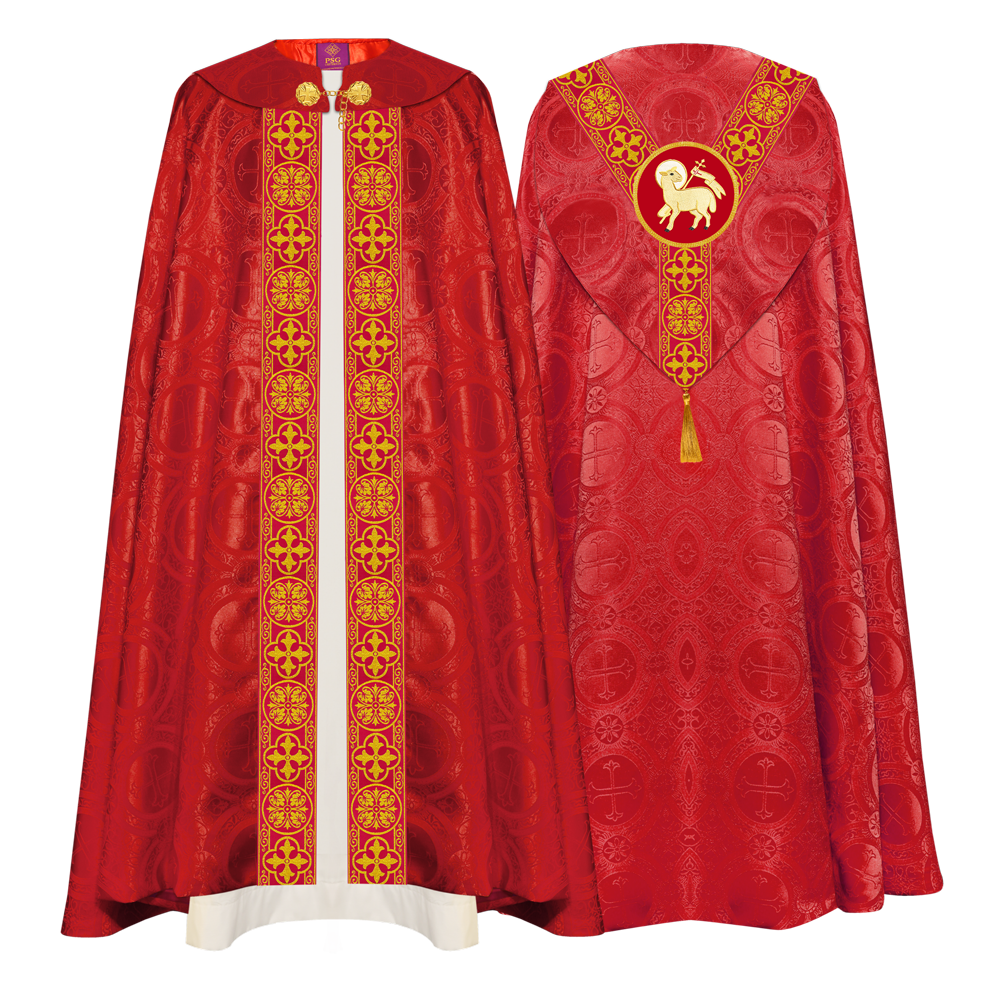 Gothic Cope Vestment with Y Type Braided Trims and Motifs – JOHA VESTMENTS