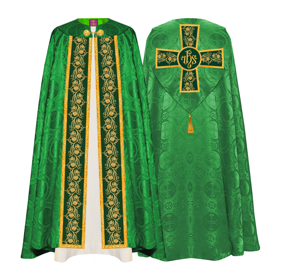 GOTHIC COPE VESTMENT WITH ORNATE EMBROIDERY – JOHA VESTMENTS