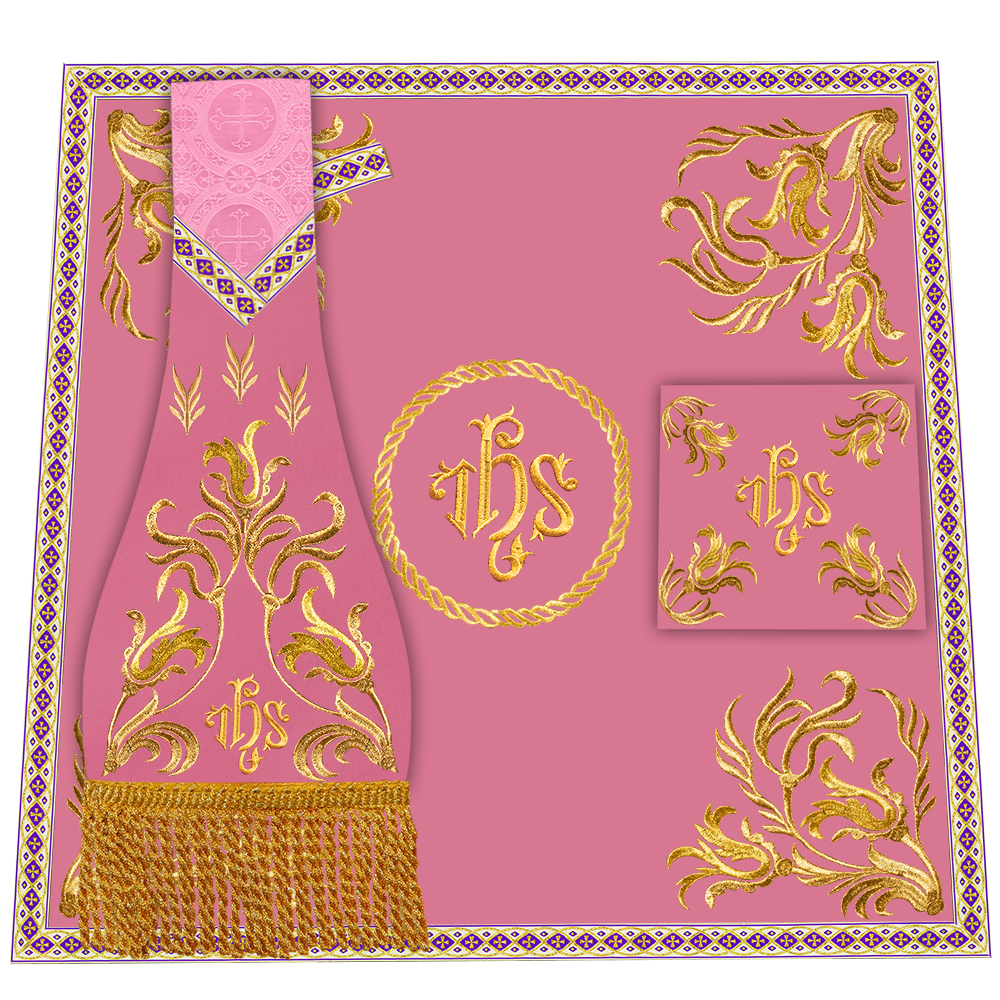 Mass Set Vestment with Embroidered Motif – JOHA VESTMENTS