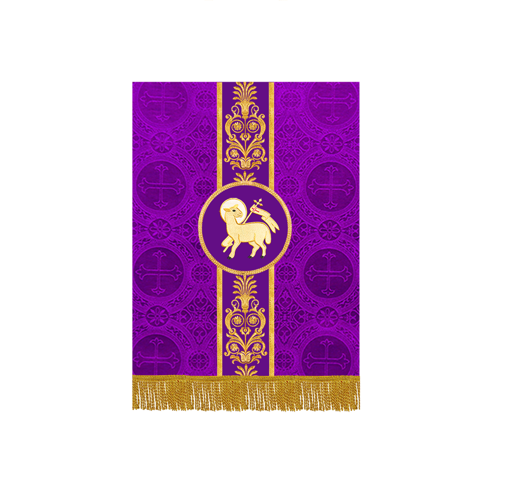 PULPIT/LECTERN WITH LITURGICAL MOTIF AND TRIM – JOHA VESTMENTS